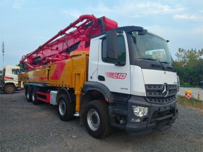 China 2021 SANY Used 62m Concrete Pump Truck With Benz Chassis Construction Machinery for sale