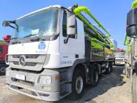 China 2019 Used Zoomlion 56M Concrete Pump Truck Mercedes Benz Chassis with Intelligent & Efficient Operation for sale