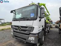 China 49m Second Hand Concrete Pump Truck Zoomlion 2015 ZLJ5330THBB With Benz Chasis for sale