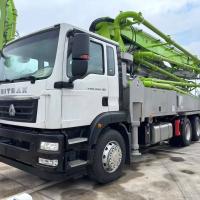 China New 3 Axles Concrete Boom Pump Truck Hammer 40m With Sitrak Chassis for sale