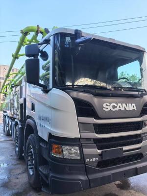 China Used 2019 Zoomlion 56m pump truck with Scania chasis for hot sale for sale
