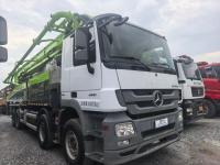 China Used Hydraulic Concrete Pump Truck with 56 Meter Boom 180M3/H Output and 9MPa Concrete Press for sale
