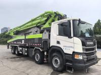 China Used 2019 Zoomlion 56m pump truck with Scania chasis cheap price for  sale for sale