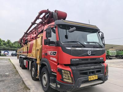 China 2021 SANY Used 62m Concrete Pump Truck With Volvo Chassis and 4-Axle Design for High-Rise Construction for sale