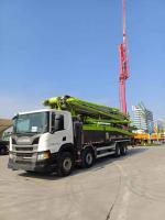 China 4 Axles Concrete Boom Pump Truck 2020 Zoomlion 56m pump With Scania chassis for sale
