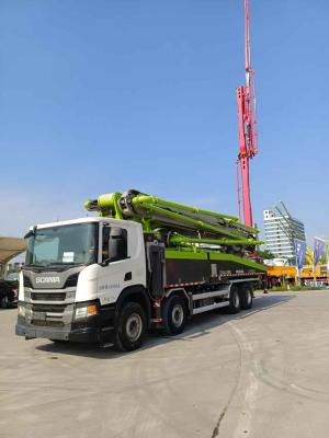 China 4 Axles Concrete Boom Pump Truck 2020 Zoomlion 56m pump With Scania chassis for sale