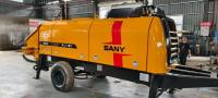 China 2015 refurbished Trailer Mounted Concrete Pump Sany 8018 Stationary Trailer Pump for sale