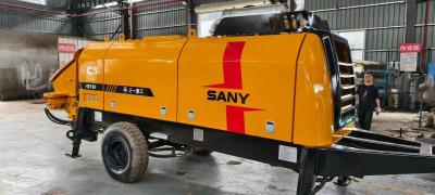 China 2015 refurbished Trailer Mounted Concrete Pump Sany 8018 Stationary Trailer Pump for sale
