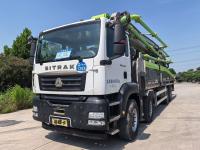 China Used Zoomlion 56m Concrete Pump Truck 2021 SITRAK Chassis for sale