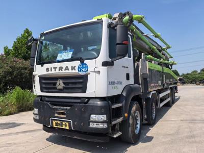 China Used Zoomlion 56m Concrete Pump Truck 2021 SITRAK Chassis for sale