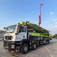 China Used 2023 Zoomlion 70m Concrete Pump Truck with Sitrak Chassis 6 Sections RZ Fold Boom 180 m³/h Output for sale