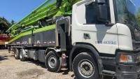 China 2020 Zoomlion 63m Concrete Pump Truck with Scania Chassis for sale