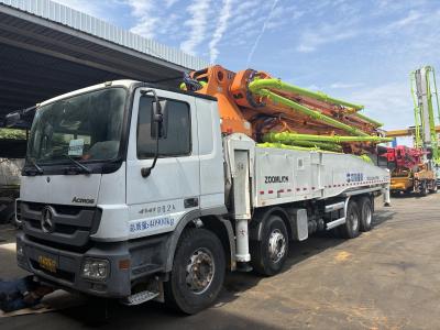 China Used 2016 Zoomlion 52m Concrete Pump Truck with Benz Chassis for sale