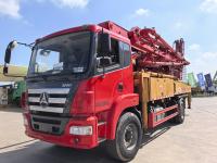 China Used 2019 Sany 37m Concrete Pump Truck with Benz Chassis High-pressure Pumping System Intelligent Control and Fuel-efficient Engine for sale