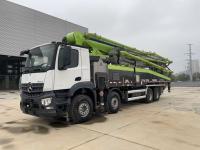 China 2021 Used Zoomlion 63m Concrete Pump Truck with Mercedes Benz truck for sale