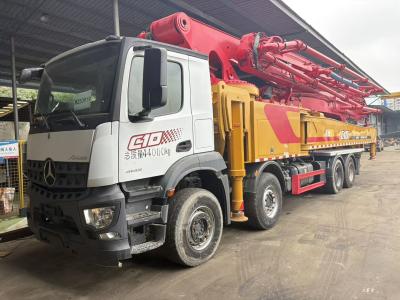 China 2020 Sany SYM5442THBEB Used Concrete Pump Truck with 62m Boom Length Benz Chassis Euro VI Emission 180 m³/h Pump Output 13MPa Pressure for sale