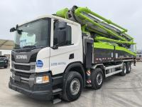 China 2019 Zoomlion 56 Meter Concrete Pump Truck with 6RZ Boom and 323KW Engine for sale