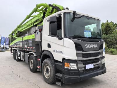 China 2019 Used Zoomlion 56 Meter Truck Mounted Concrete Pump Truck with Scania chassis construction machinery for sale