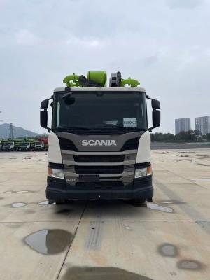 China Used 2020 Zoomlion 56m Concrete Pump Truck with Scanica Chassis for sale