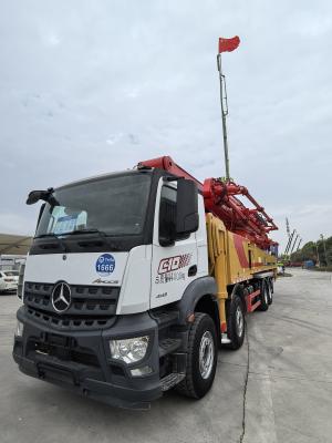 China Used 2020 Sany 62m Concrete Pump Truck with Benz Chassis for sale