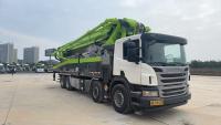 China 2018 Used Zoomlion 56 Meter Truck Mounted Concrete Pump Truck with Scania chassis construction machinery for sale