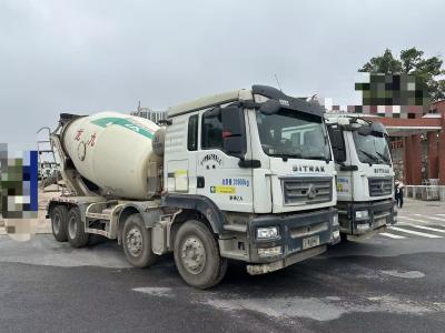 China 2021 XCMG Used Concrete Mixer Truck with 7.77m³ Agitator Capacity 4 Axles and White Color for sale