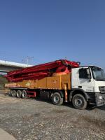 China Used Sany 70M  70 Meters Concrete Pump Truck with Mercedes Benz Chassis Manufactured in 2018 Good Price for sale