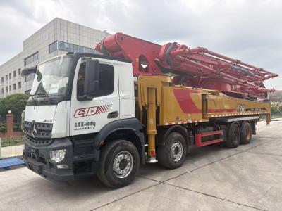 China Used 2020 Sany 62m Concrete Pump Truck with Mercedes-Benz Chassis and 180 m³/h Output for sale