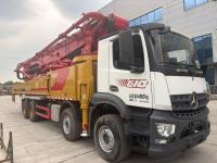 China Used 2020 Sany 62m Concrete Pump Truck with Mercedes-Benz Chassis and 180 m³/h Output for sale