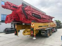 China Used 2020 Sany 62m Concrete Pump Truck with Mercedes-Benz Chassis and 180 m³/h Output for sale