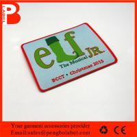 China Factory custom high quality 50D woven badge,embroidery badge for garment for sale