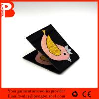 China Factory custom high quality 50D woven badge,embroidery badge for garment for sale