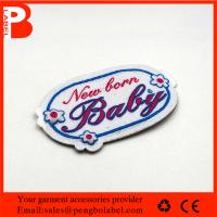China Factory custom high quality 50D woven badge,embroidery badge for garment for sale