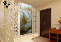 China Hallway Wall Decor Handmade Mosaic Flower Backsplash Tile Glass Tile Mosaic Mural Patterns for sale