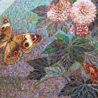 China Custom Glass Mosaic Tile Backsplash Mural for Kitchen Bathroom Living Room for sale