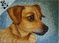 China Handmade Glass Mosaic Dolphin Mural Decorative Wall Tile 4mm 6mm 8mm Custom Size for sale