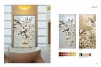 China Bathroom Decor Handmade Glass Mosaic Tile Wall Art Mural Butterfly Pattern Backsplash Tile for sale