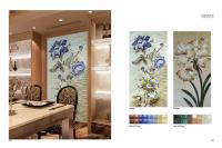 China Bathroom Decor Handmade Glass Mosaic Tile Wall Art Mural Butterfly Pattern Backsplash Tile for sale