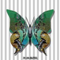 China Custom Glass Mosaic Butterfly Animal Wall Mural for Hotel Restaurant Office Decor for sale