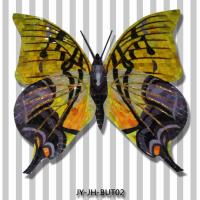 China Custom Glass Mosaic Butterfly Animal Wall Mural for Hotel Restaurant Office Decor for sale