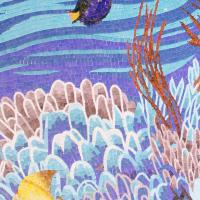 China Ocean World Dolphin Pattern Mosaic Art Tile Swimming Pool Mural Design for sale