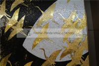 China Custom Glass Mosaic Mural Tile Bird Design for Living Room Wall Decorative 10x10mm for sale