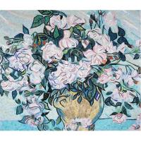 China Handcut Glass Mosaic Wall Panels Flower Animal Pattern Custom Size Art Mural for Living Room Office Decoration for sale
