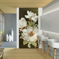 China Custom Size Glass Mosaic Mural Tile Floral Animal Pattern Art Wall Decoration 10x10mm for sale