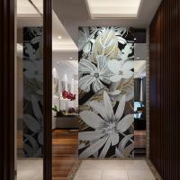 China Tile Flower Pictures Bathroom Mosaic Wall Art Mural for sale