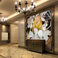 China Tile Flower Pictures Bathroom Mosaic Wall Art Mural for sale