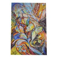China Custom Glass Mosaic Abstract Floral Wall Mural Art Decorative Tile for Living Room for sale