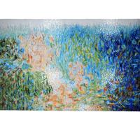 China Custom Abstract Art Glass Mosaic Mural Tile for Living Room Hallway Wall Decoration for sale