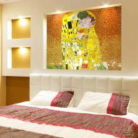 China Custom Glass Mosaic Tile Mural Art Painting for Bathroom Wall Decoration 20x20cm for sale