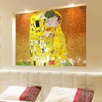 China Custom Glass Mosaic Tile Mural Art Painting for Bathroom Wall Decoration 20x20cm for sale